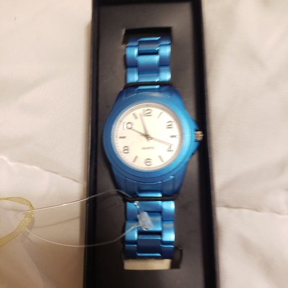 Avon | Jewelry | New Blue Metal Avon Watch | Poshmark